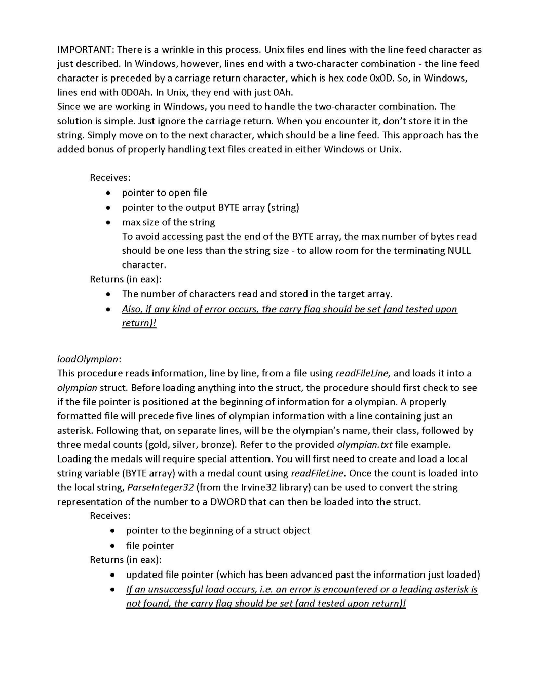 Solved CSC235 - Final Project (\#5), olympians Assignment: | Chegg.com