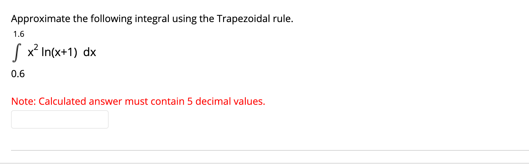 Solved Approximate the following integral using the | Chegg.com