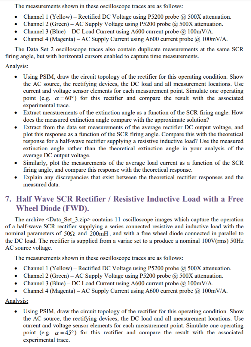 The measurements shown in these oscilloscope traces | Chegg.com