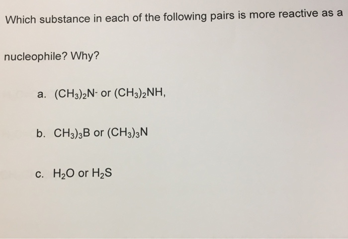 Solved Which substance in each of the following pairs is | Chegg.com