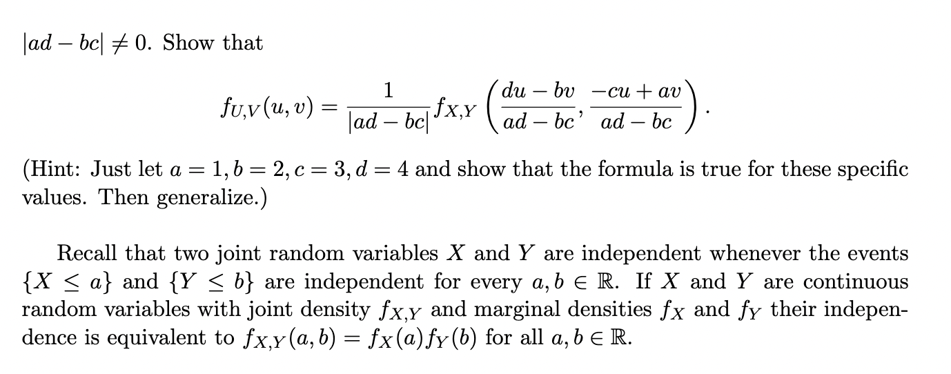 Solved 7. Let X and Y be jointly continuous random variables | Chegg.com