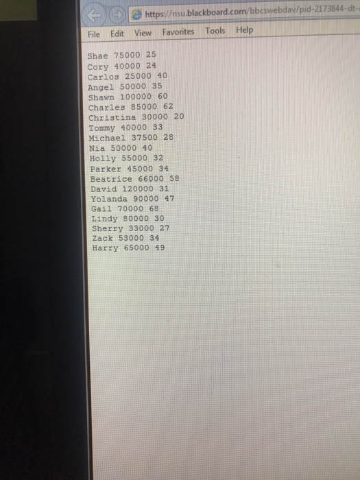 Solved CSC 260L Programming Language Final Write a program | Chegg.com