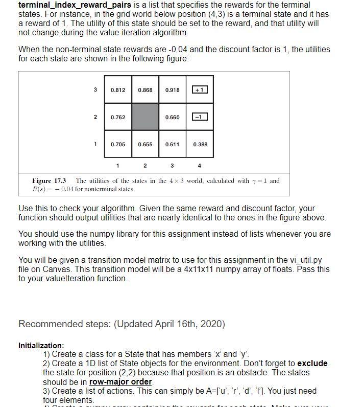 Value Iteration For A Markov Decision Process 