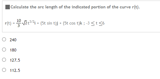 Solved Calculate the arc length of the indicated portion of | Chegg.com