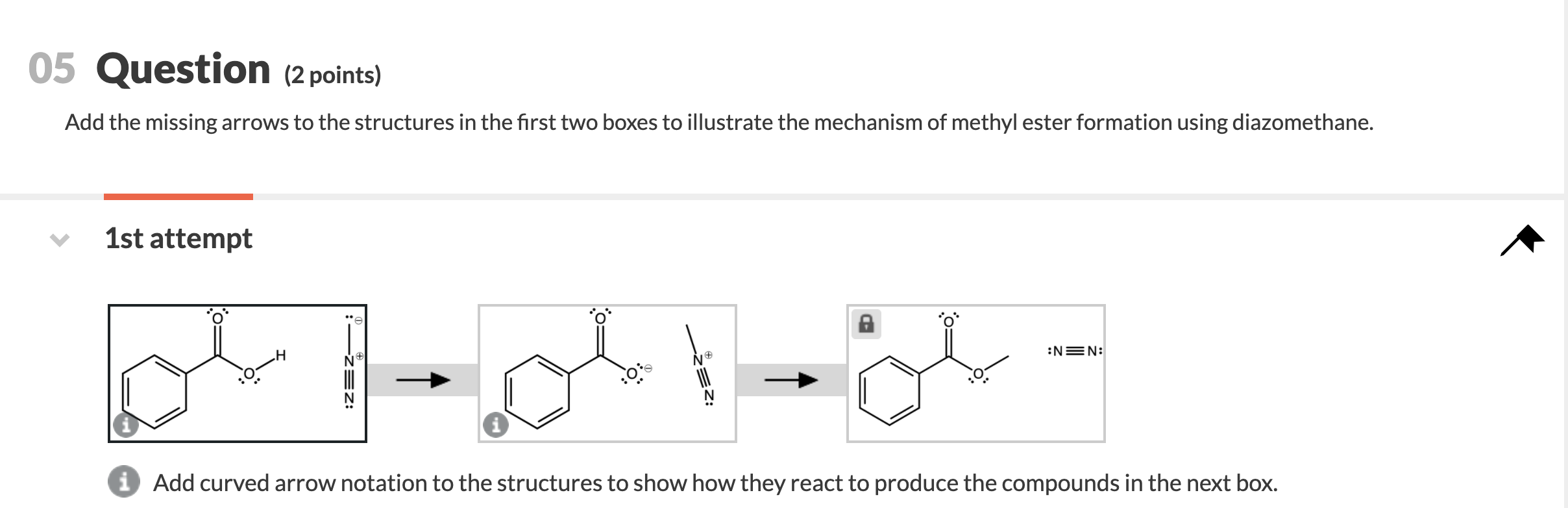 Solved 05 Question (2 points) Add the missing arrows to the | Chegg.com