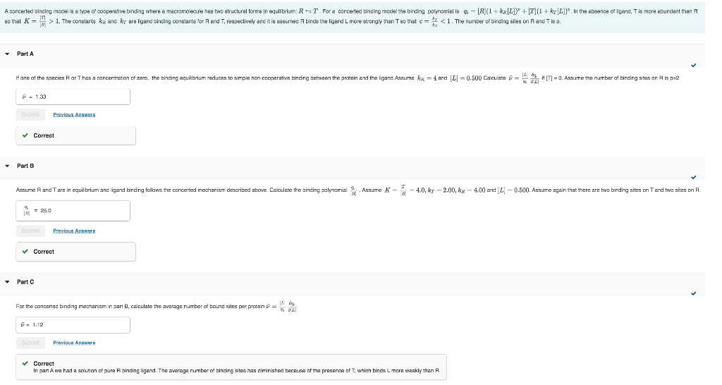 - Part A - Part B - Part C Correct Part E | Chegg.com