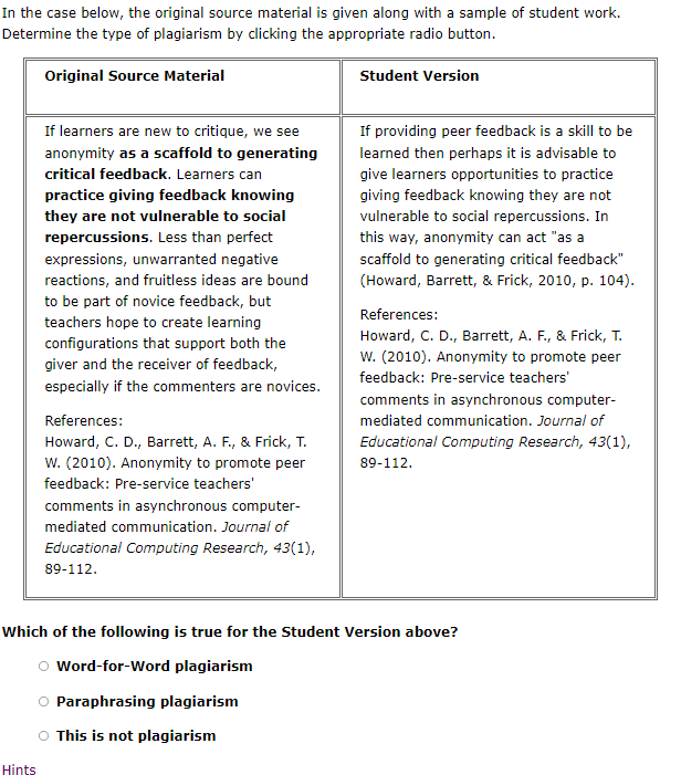 Solved Original Source Material Student Version The | Chegg.com