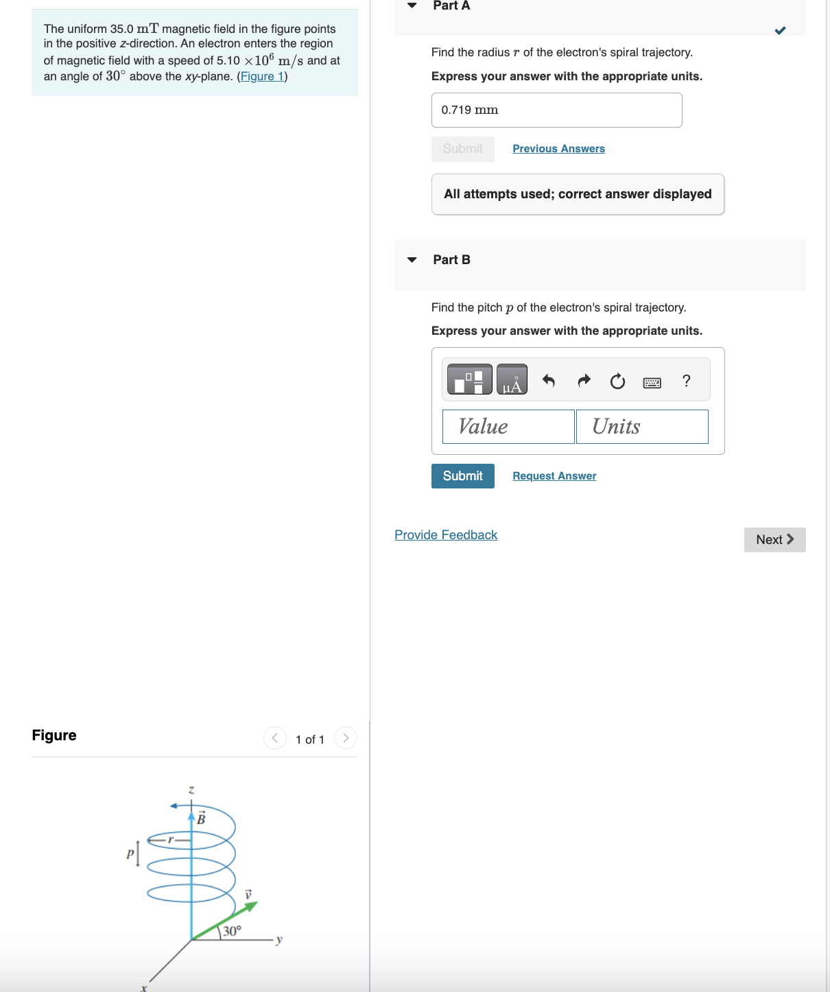 Solved The uniform 35.0 ﻿mT magnetic field in the figure | Chegg.com