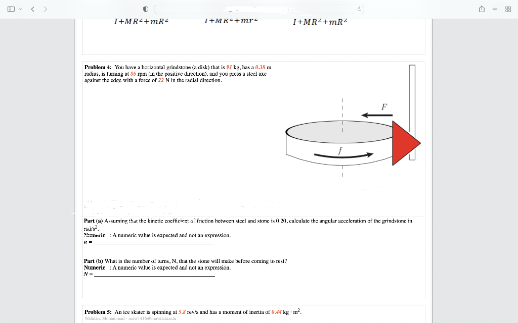 Solved U + 88 1+MR++mR- I+MR+mre I+MR2+mR2 Problem 4: You | Chegg.com
