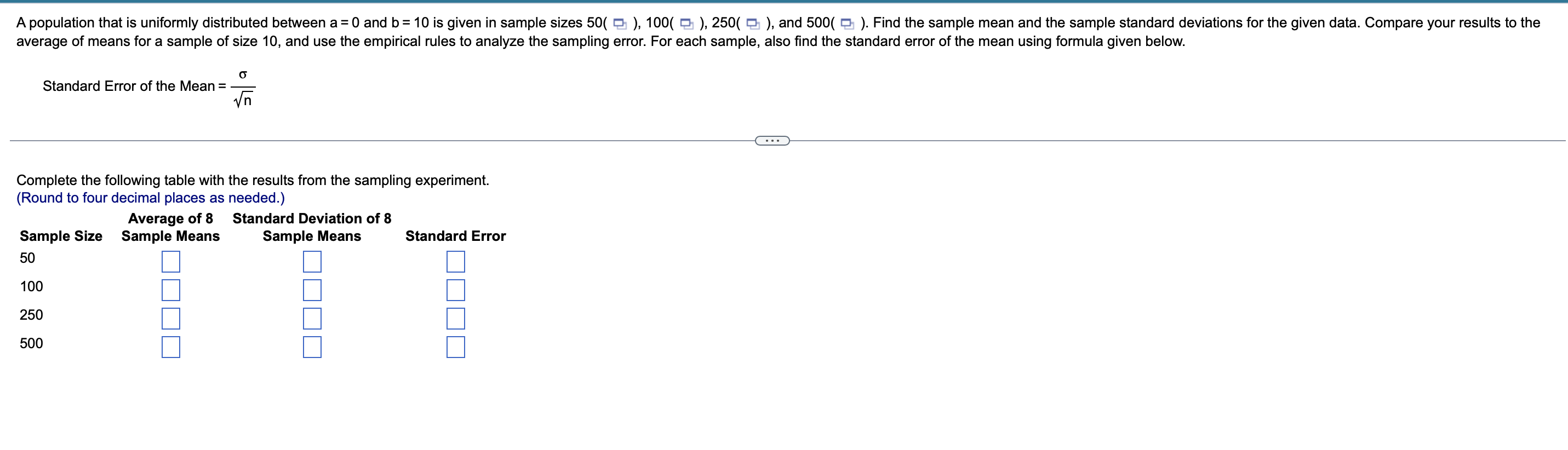 Solved A population that is uniformly distributed between a | Chegg.com