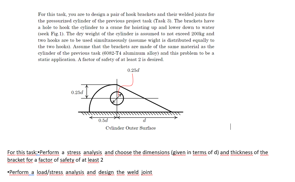 Solved For this task, you are to design a pair of hook | Chegg.com