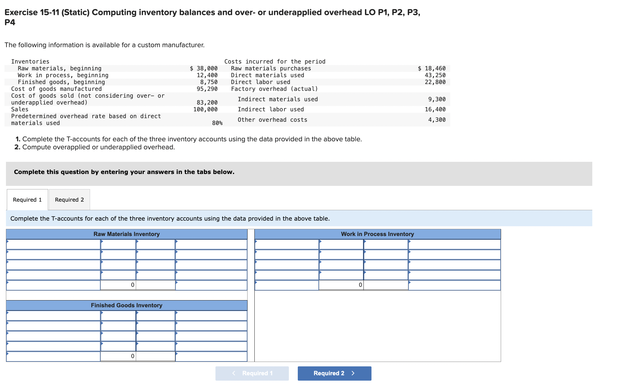 Solved Exercise 15-11 (Static) Computing inventory balances | Chegg.com Solved Exercise 15-11 (Static) Computing inventory balances | Chegg.com
