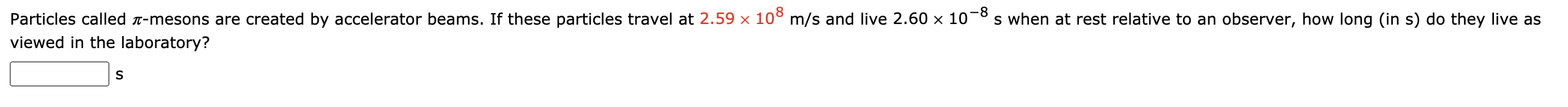 Solved Particles called r-mesons are created by accelerator | Chegg.com
