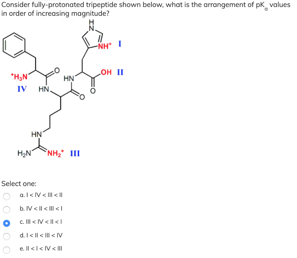 Solved Consider fully-protonated tripeptide shown below, | Chegg.com
