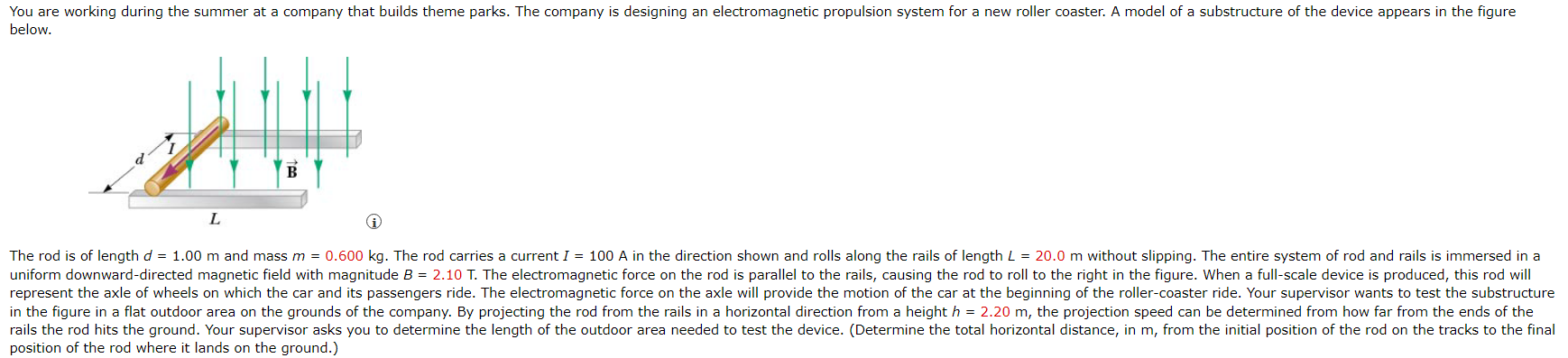 Solved I got 99.24m, ﻿it was wrong. Now I don't know how to | Chegg.com