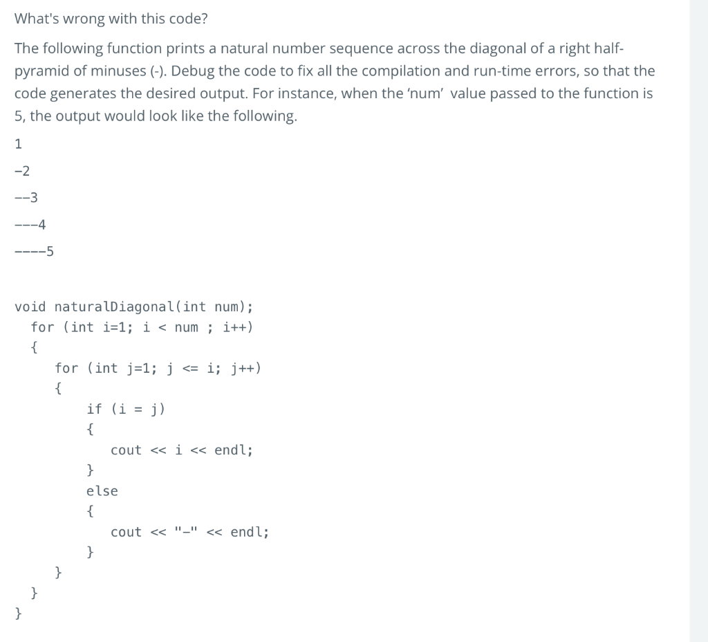 Solved What's wrong with this code? The following function | Chegg.com