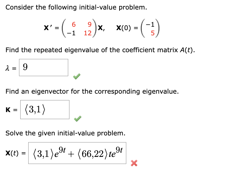 Solved Consider the following initial-value problem. | Chegg.com