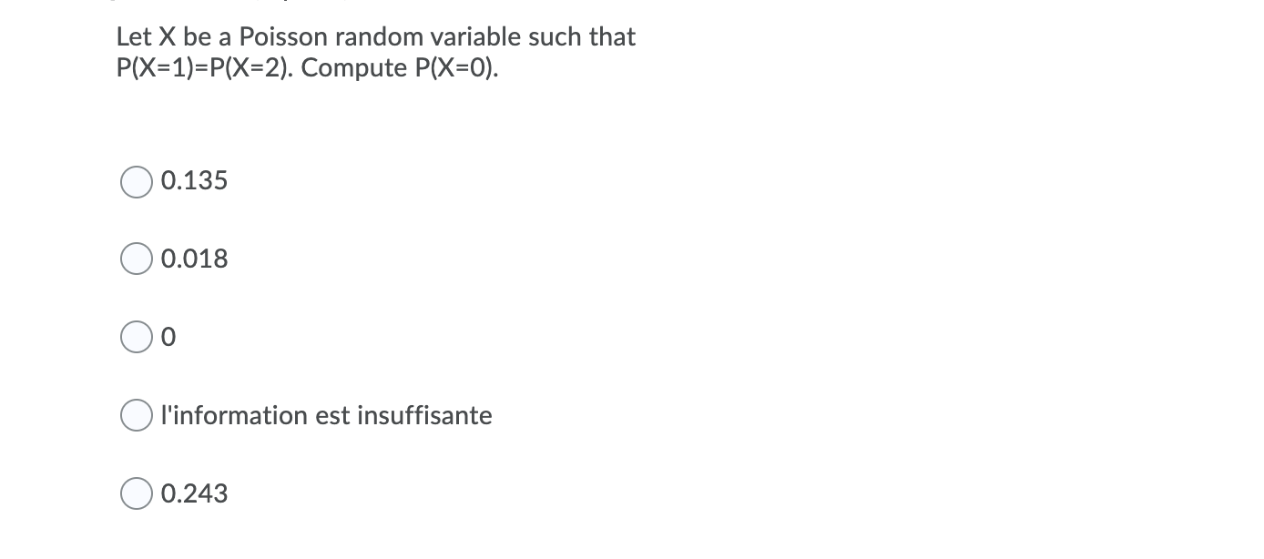 Solved Let X Be A Poisson Random Variable Such That 