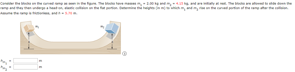 Solved Consider the blocks on the curved ramp as seen in the | Chegg.com