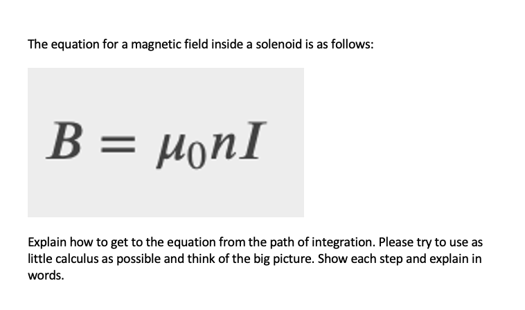 Magnetic Field Formula