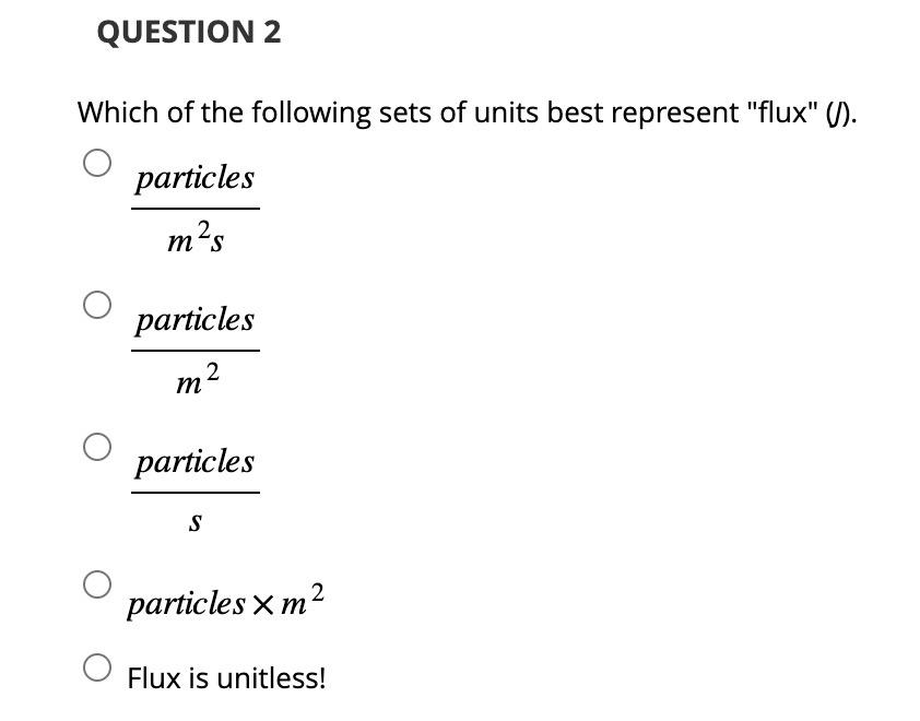 Solved Which of the following sets of units best represent | Chegg.com