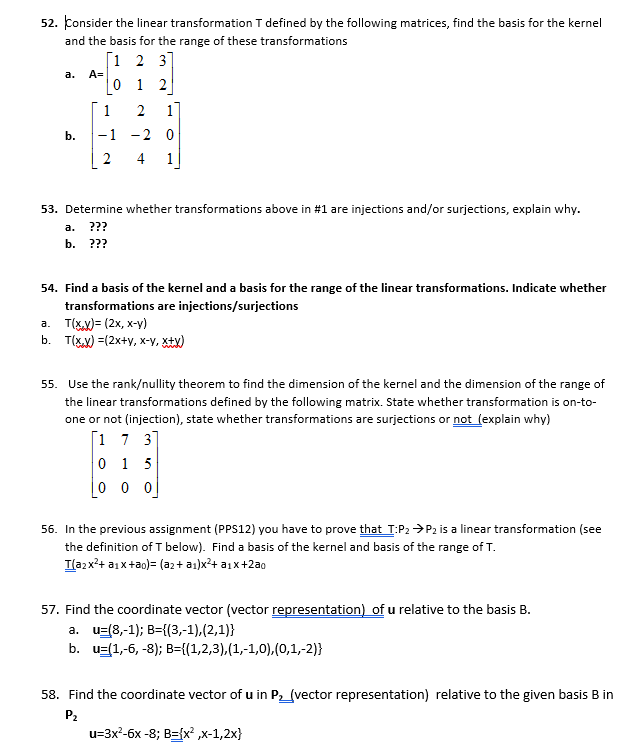 Solved 21. Suppose T-C5-C is a linear transformation. Why T | Chegg.com