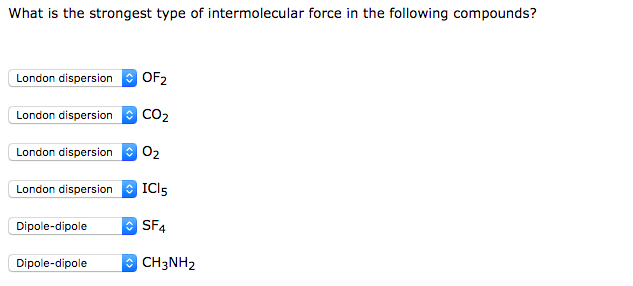 Is Co2 Dipole Dipole or Dispersion