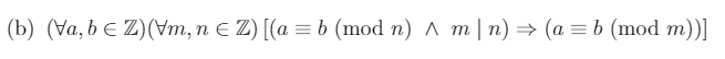 Solved Problem 1: Proofs with Modular Arithmetic (75 pts) | Chegg.com