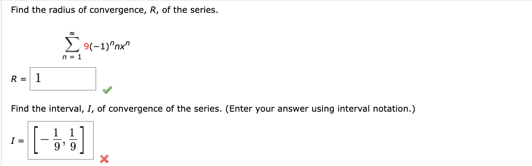 Solved Find the radius of convergence, R, of the series. | Chegg.com
