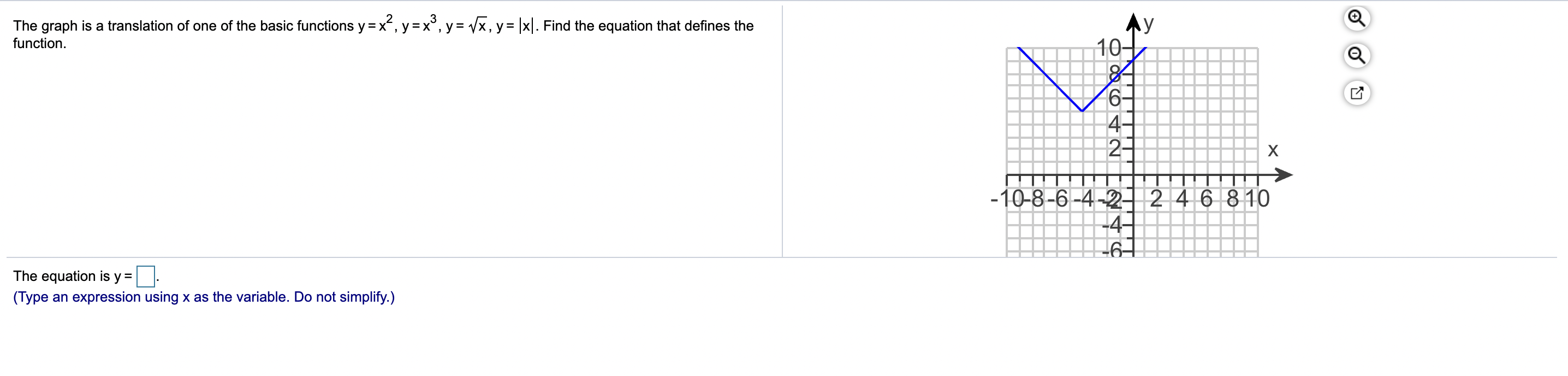 Solved The graph is a translation of one of the basic | Chegg.com