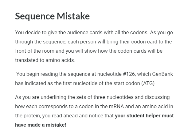 Solved Sequence Mistake You decide to give the audience | Chegg.com