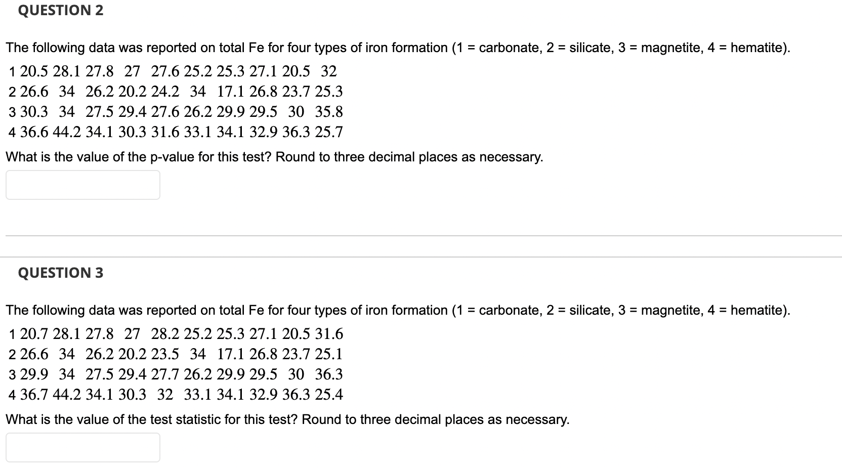 Solved QUESTION 2 The following data was reported on total | Chegg.com