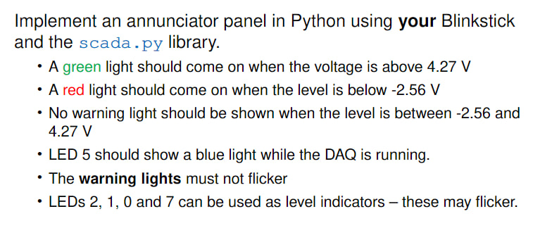 Solved Implement an annunciator panel in Python using your | Chegg.com