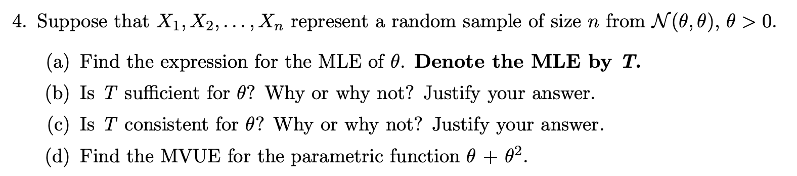 Solved Suppose that x1,x2,dots,xn ﻿represent a random sample | Chegg.com