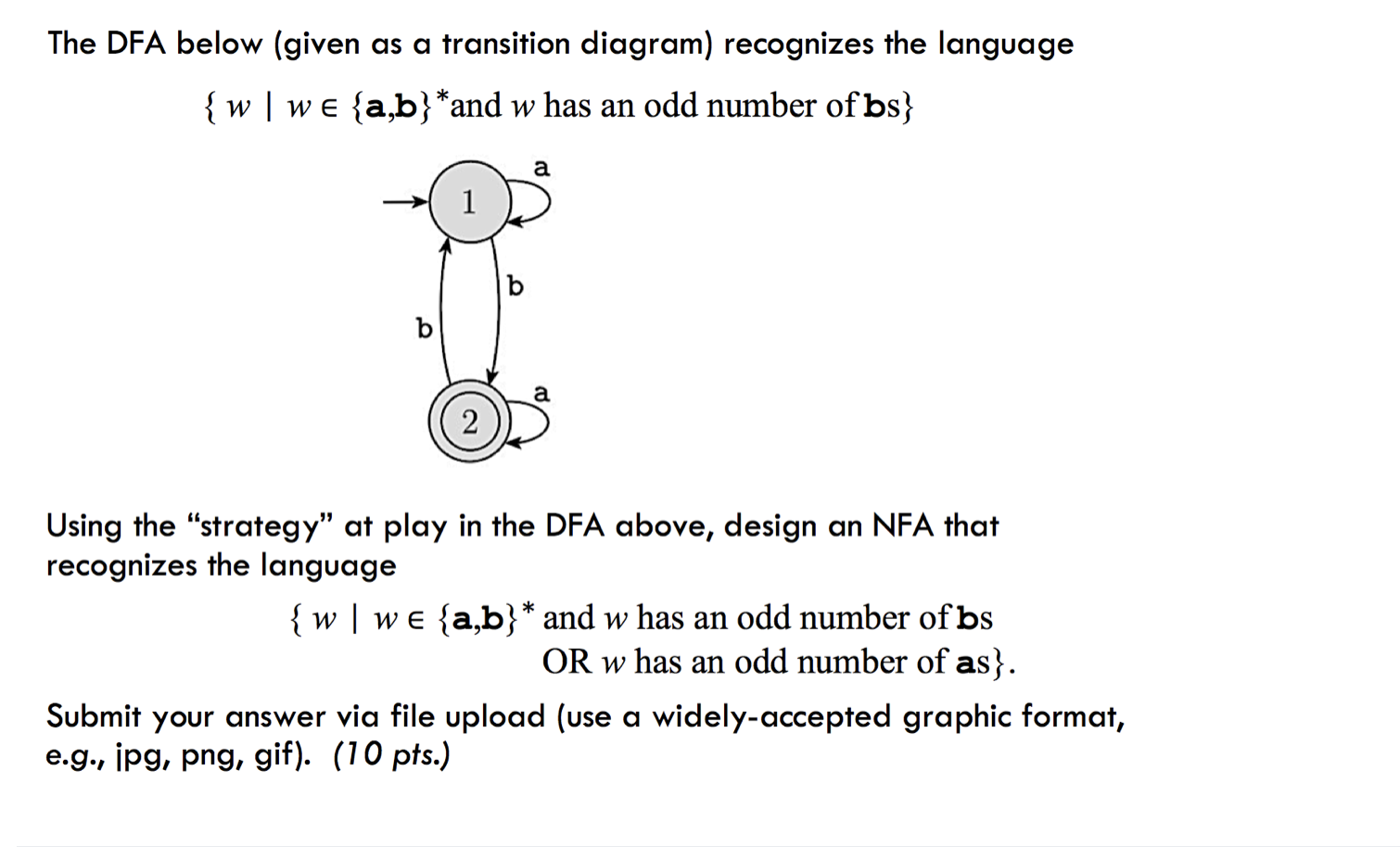 Solved The DFA below (given as a transition diagram) | Chegg.com