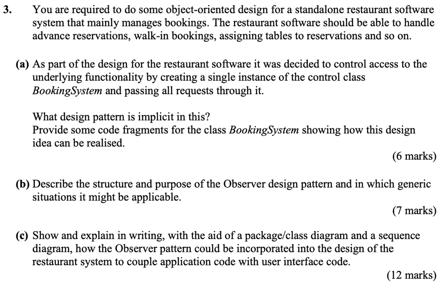 Solved 3. ﻿You are required to do some object-oriented | Chegg.com