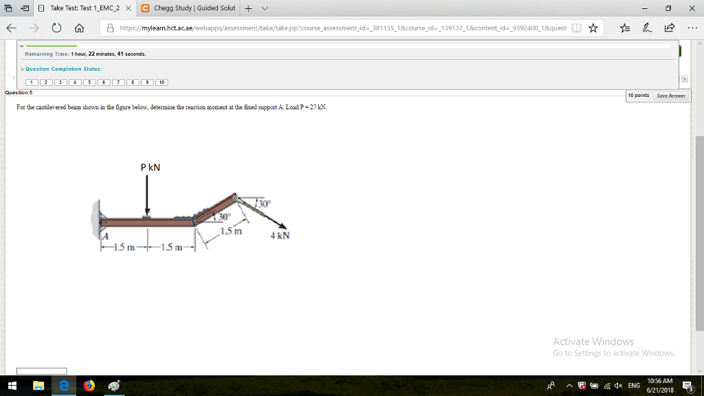 Solved ? ?? Take Test: Test 1,EMC,2 × e Chegg Study | Guided | Chegg.com