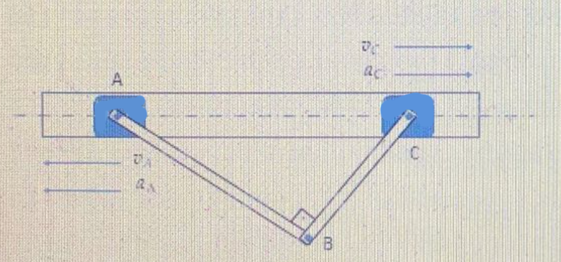 Solved At the given moment, piston A is moving to the left | Chegg.com