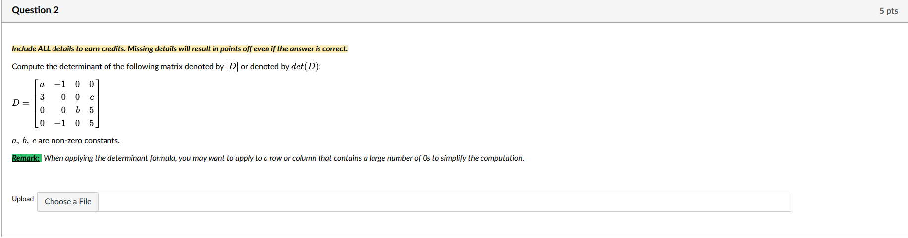 Solved Include ALL details to earn credits. Missing details | Chegg.com