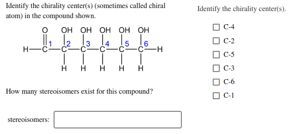 Solved Identify the chirality center(s). Identify the | Chegg.com
