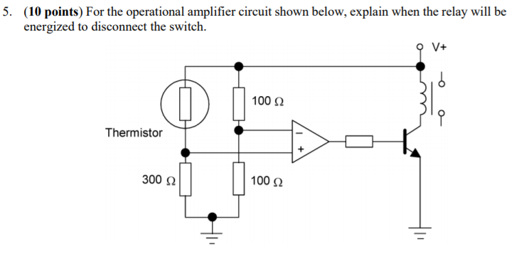 Solved For the operational amplifier circuit shown below, | Chegg.com