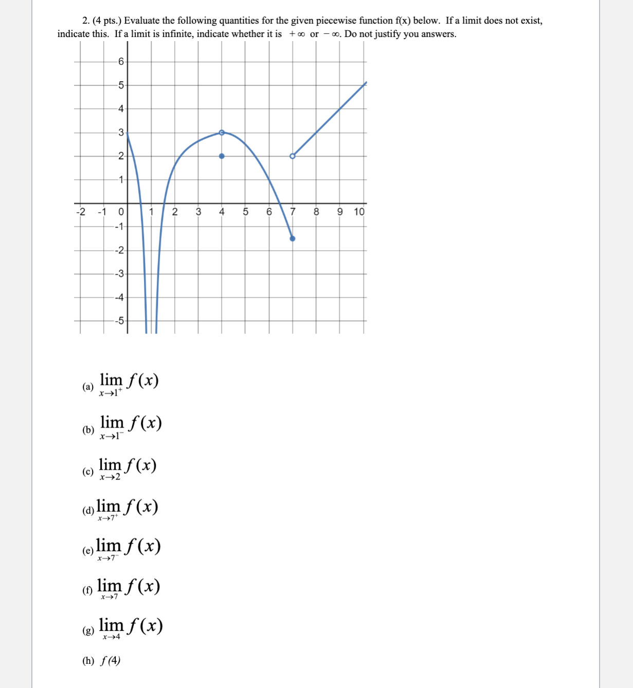 Solved (4 pts.) Evaluate the following quantities for the | Chegg.com Solved (4 pts.) Evaluate the following quantities for the | Chegg.com