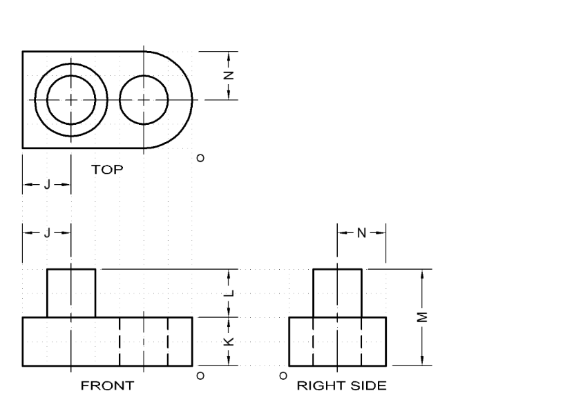 Solved The principal multiview projections of a part are | Chegg.com
