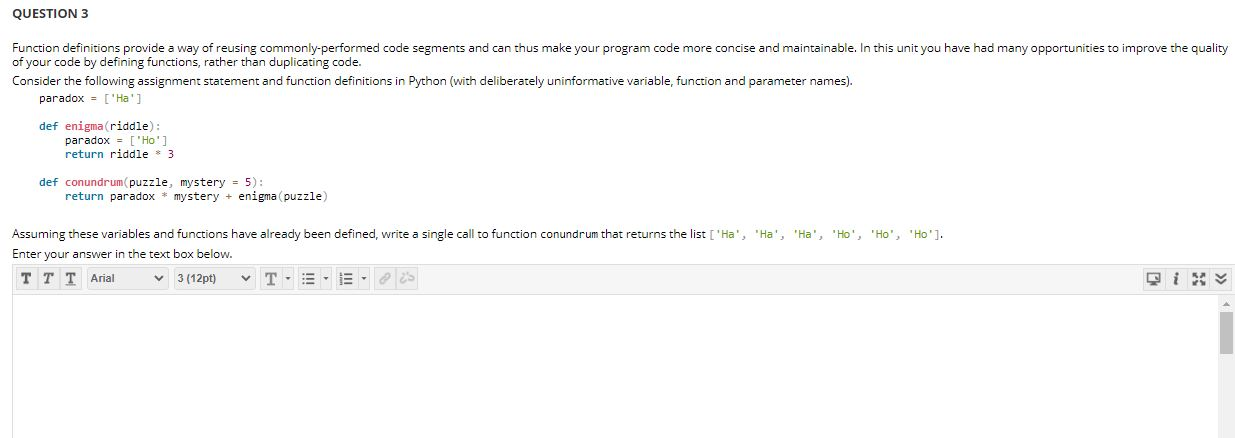 Solved QUESTION 1 Sequences of assignments allow us to break | Chegg.com
