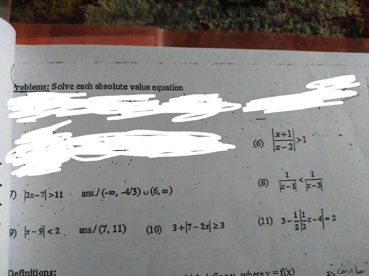 Solved roblems: Solve each absolute value equation B >1 Ix-2 | Chegg.com Solved roblems: Solve each absolute value equation B >1 Ix-2 | Chegg.com