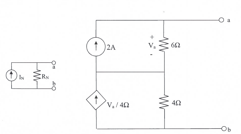 Solved Solve for the norton equivalent circuit using nodal | Chegg.com
