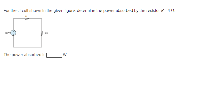 Solved For the circuit shown in the given figure, determine | Chegg.com