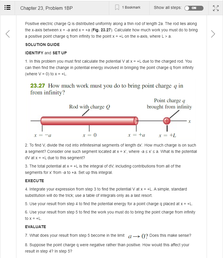 Solved Chapter 23, Problem 1BP 1 Bookmark Show all steps: ON | Chegg.com