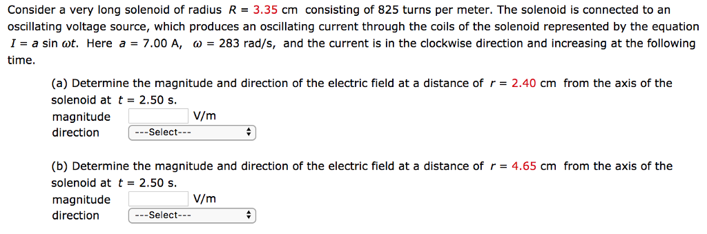 Solved Consider a very long solenoid of radius R = 3.35 cm | Chegg.com