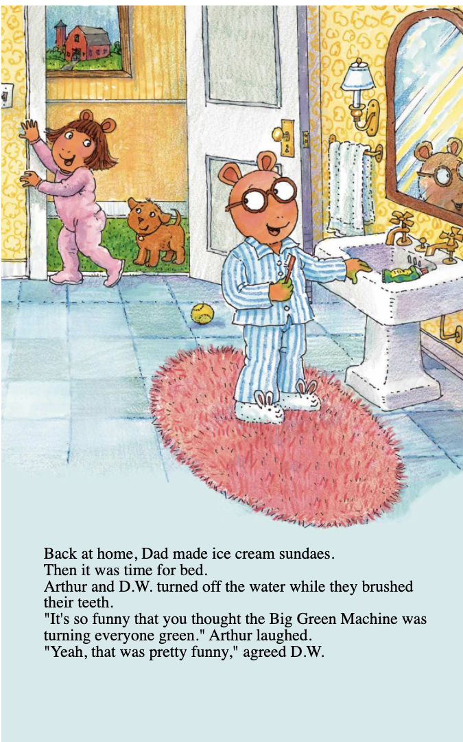 Solved MARC BROWN ARTHUR Turns Green DE MARC BROWN ARTHUR | Chegg.com